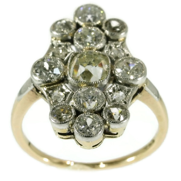 Antique vintage Art Deco diamond engagement ring - Belle Epoque, Images by Adin Antique Jewelry.